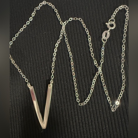 Jewelry | Initial V Necklace 16 | Poshmark